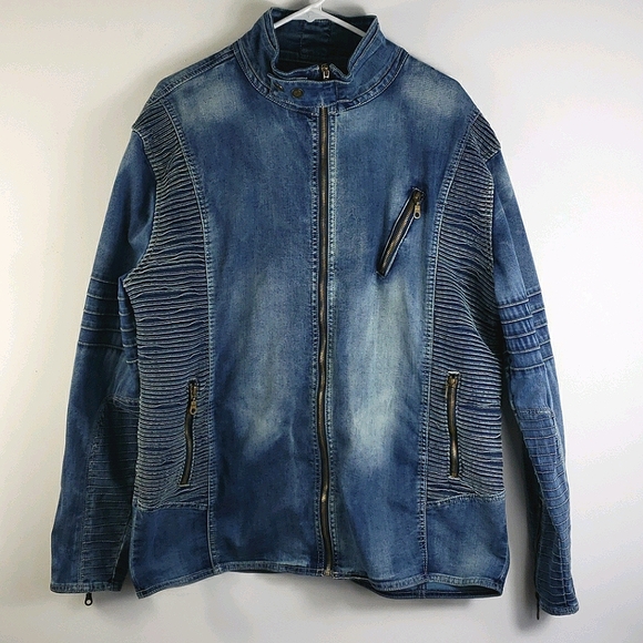 Makobi | Jackets & Coats | Makobi Biker Jean Jacket M772 | Poshmark